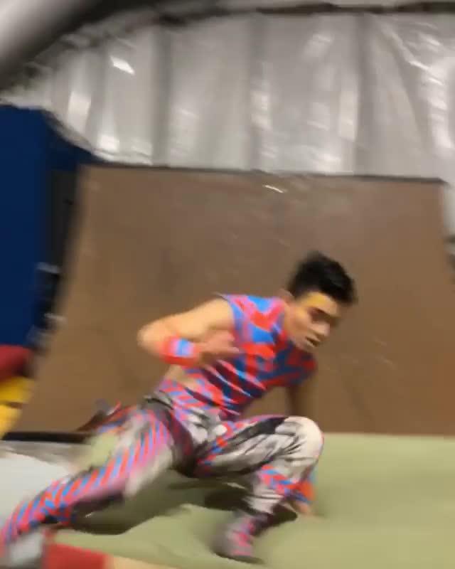 Circus Artists Jump Through Aerial Hoop One After the Other | Jukin ...