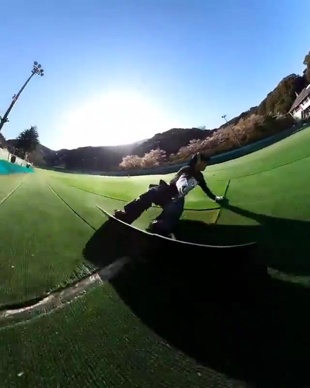 Guy Enjoys Grass Boarding On Artificial Grass | Jukin Licensing