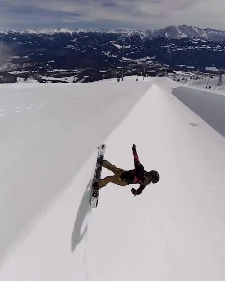 Guy Showcases Talent While Performing Snowboarding Tricks | Jukin Media Inc