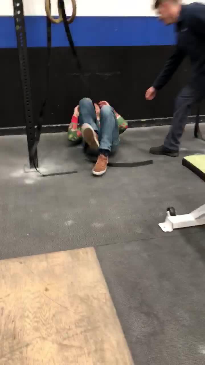 Guy Fails and Fall While Hanging off Bar With One Hand | Jukin Licensing