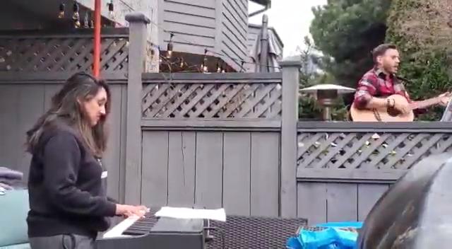 Guy Hold Social Distancing Concert in His Patio | Jukin Licensing