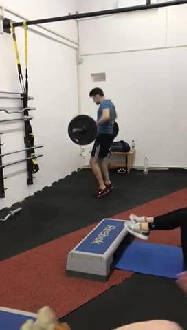 Guy Does Wieghtlifting in Jerky Movements | Jukin Licensing