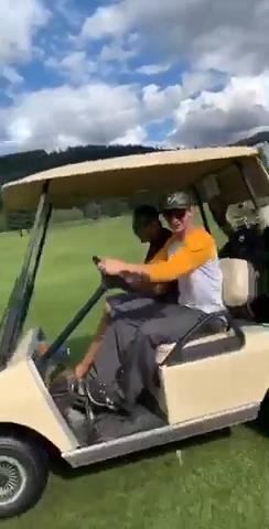 Guy Accidentally Flips Golf Cart While Racing | Jukin Licensing