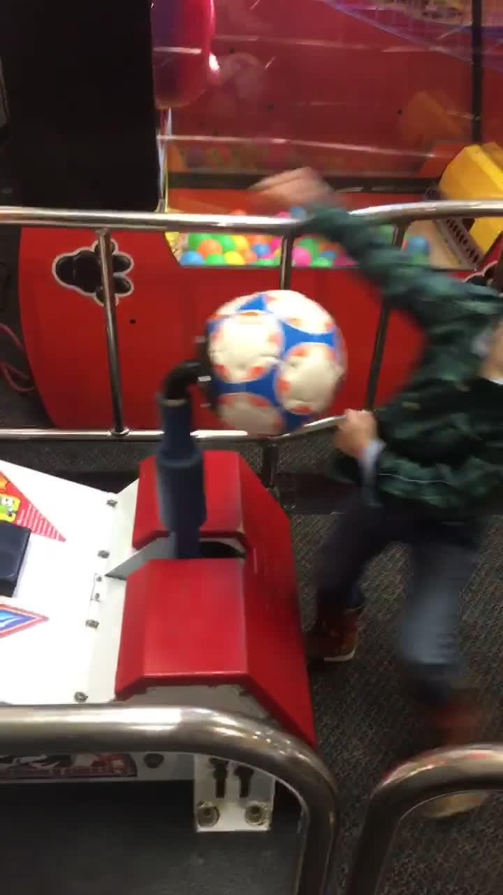 Kid Gets Smacked in the Face With Arcade Game and Falls on his Butt ...