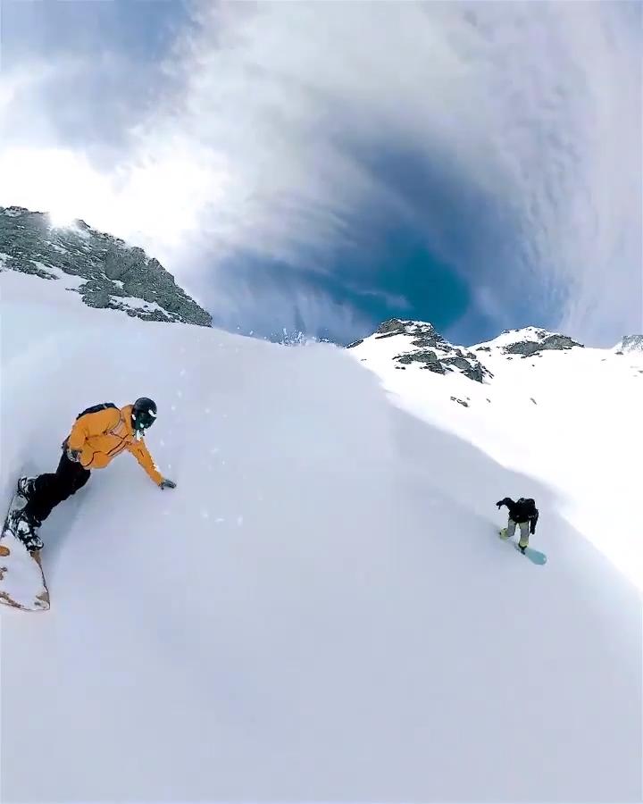 Duo Does Snowboarding While Going Downhill | Jukin Licensing