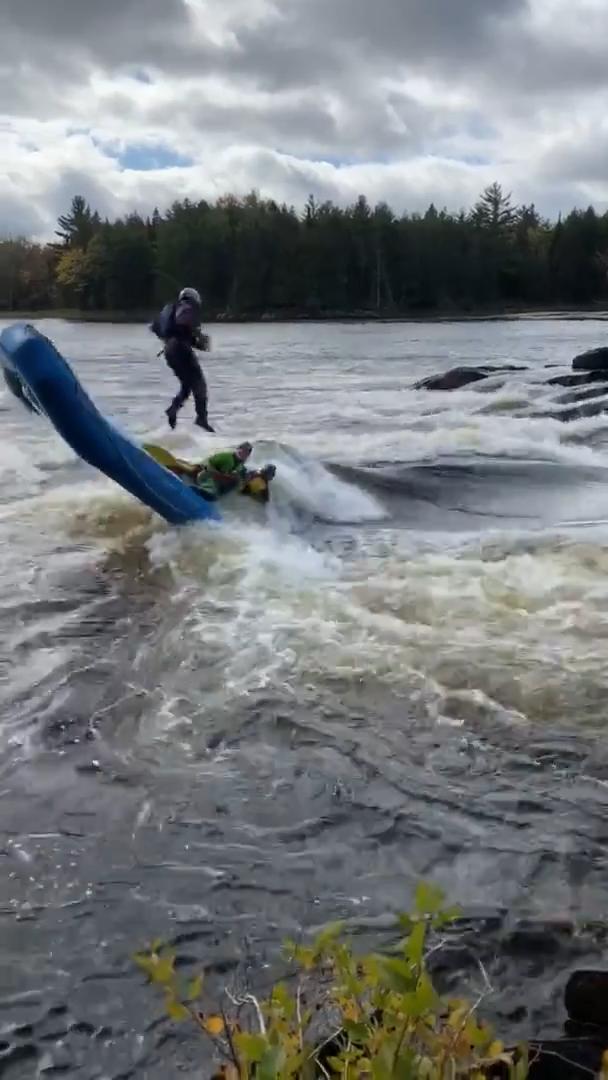 Guy Falls Off Raft in River | Jukin Media Inc