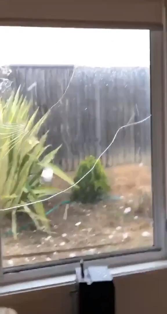 Massive Hail Smashes Through Window While Storm Hits Australian State ...