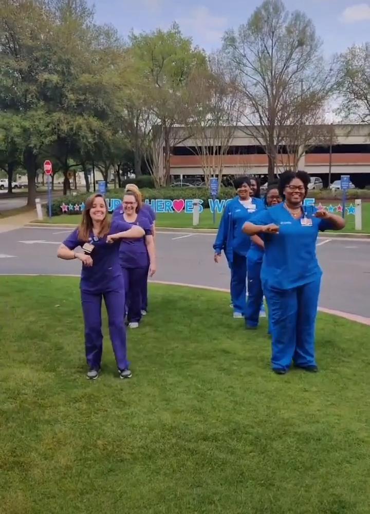 Healthcare Workers Helping Fight Coronavirus Dance to Boost Morale of ...