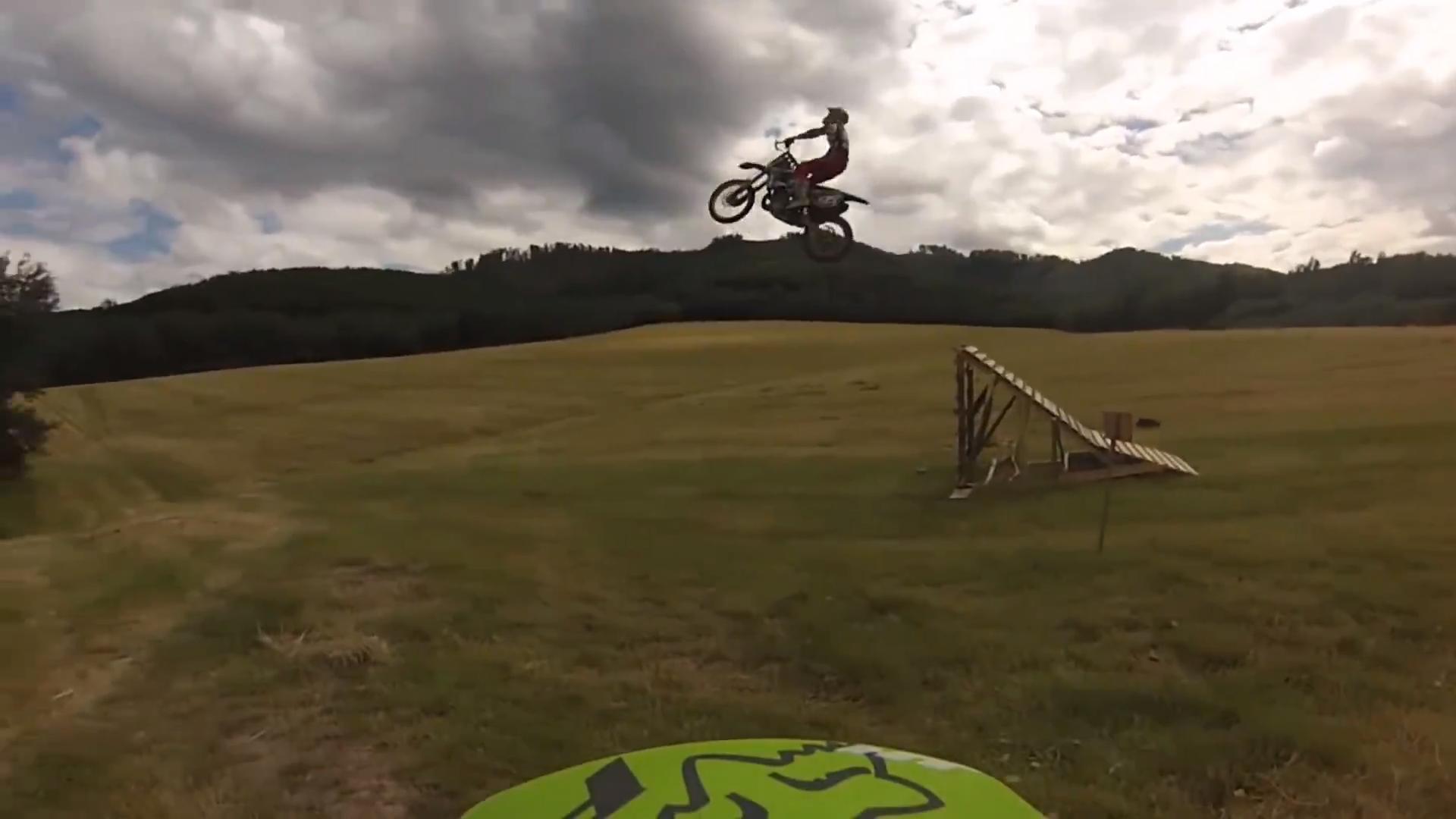 Huge Dirt Bike Jump Fail Lands On Ground | Jukin Licensing