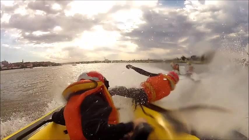 Guy on Boat Falls Overboard | Jukin Media Inc