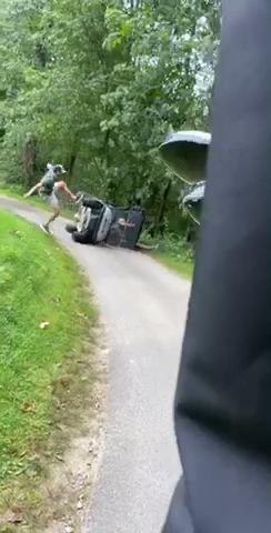Guy Gets Stuck Underneath Golf Cart After It Falls Sideways | Jukin ...