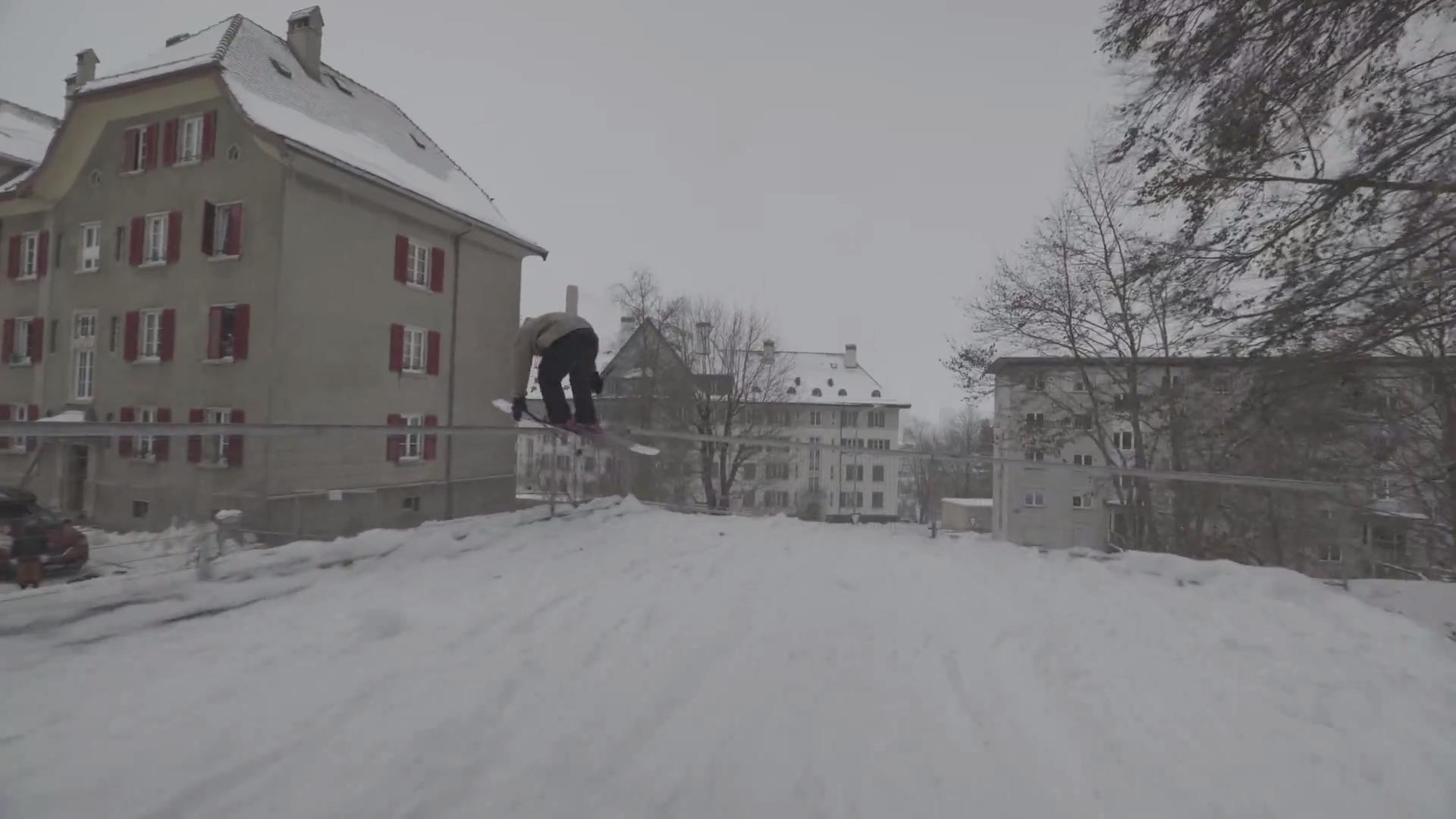 Skier Jumps Off Ramps One After Another And Crashes Against Guard Rail ...