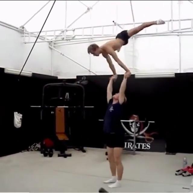 Acrobatic Partners Perform Impressive Handstand and Flip Tricks | Jukin ...