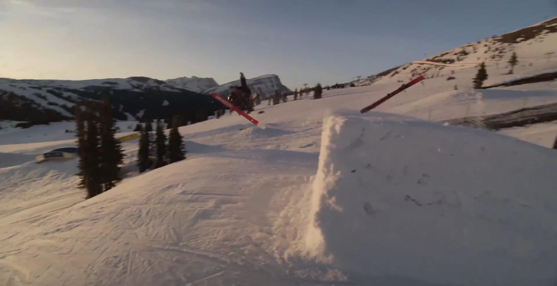 Guy Loses Ski While Skiing On Railing And Crashes Into Snow | Jukin ...
