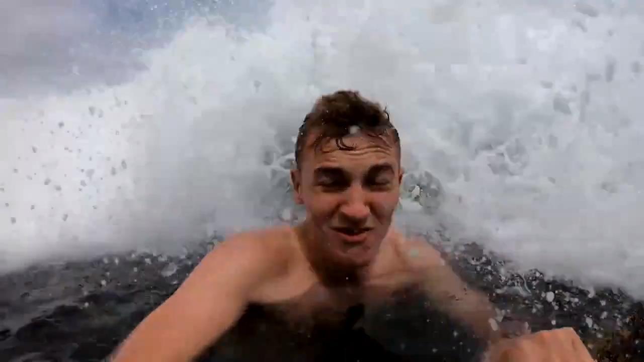 Guy Gets Hit By Huge Wave While Taking Video | Jukin Licensing