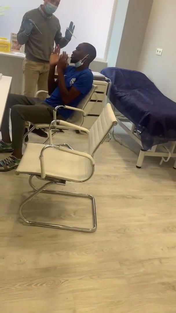 Guy Gets Scared While Taking Coronavirus Test | Jukin Licensing