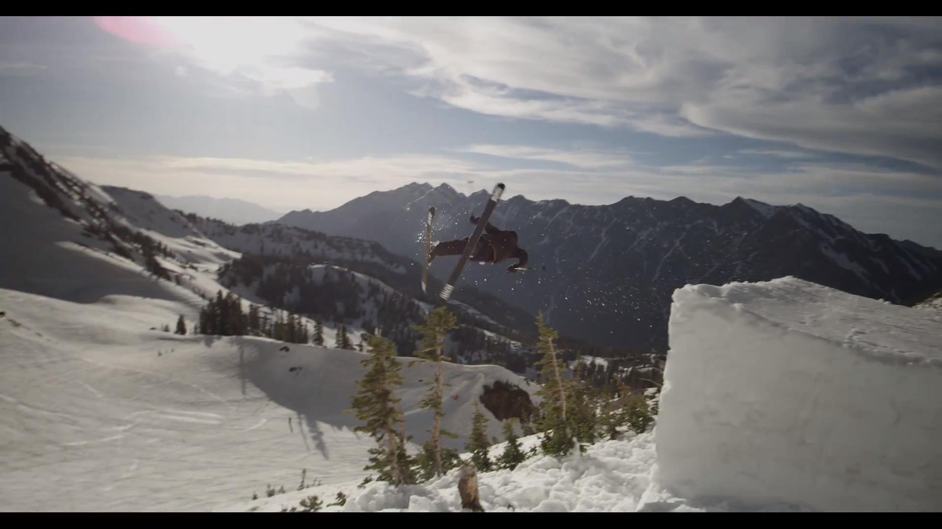 Skier Crashes Into Snow While Attempting Jump Off Slope | Jukin Licensing