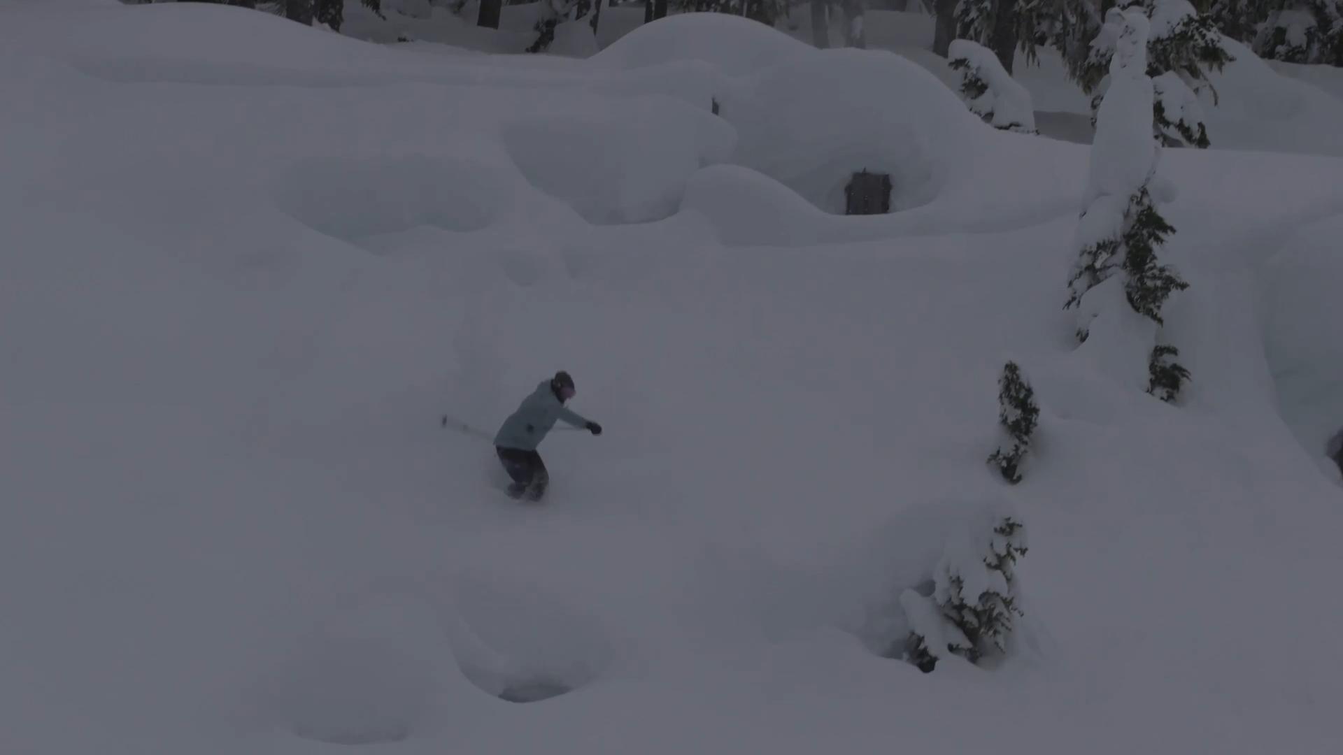 Girl Falls Into Snow While Trying Difficult Trick | Jukin Licensing