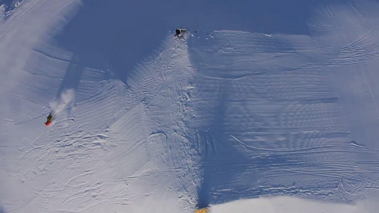 Skier Falls And Slides On Snow While Attempting Spin Jukin Licensing