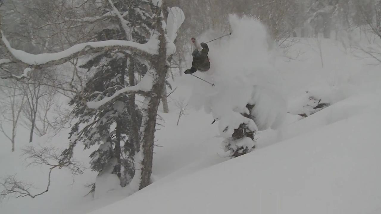 Guy Crashes Hard While Jumping Over Snow Covered Tree | Jukin Licensing