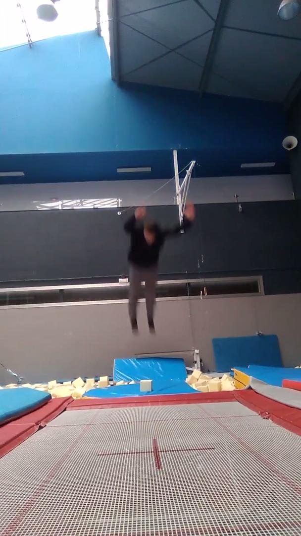 Guy Jumping On Trampoline Hits His Face On Its Edge | Jukin Licensing