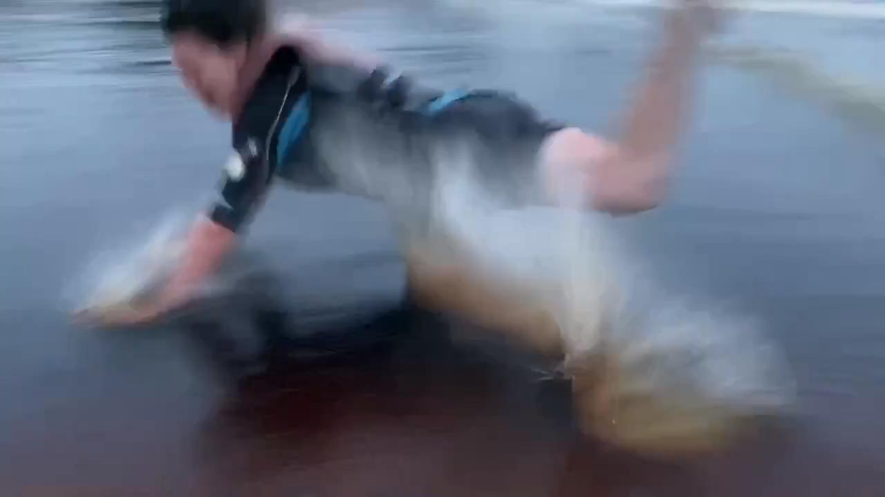 Guy Walks Into Torrent of Water and Falls | Jukin Media Inc