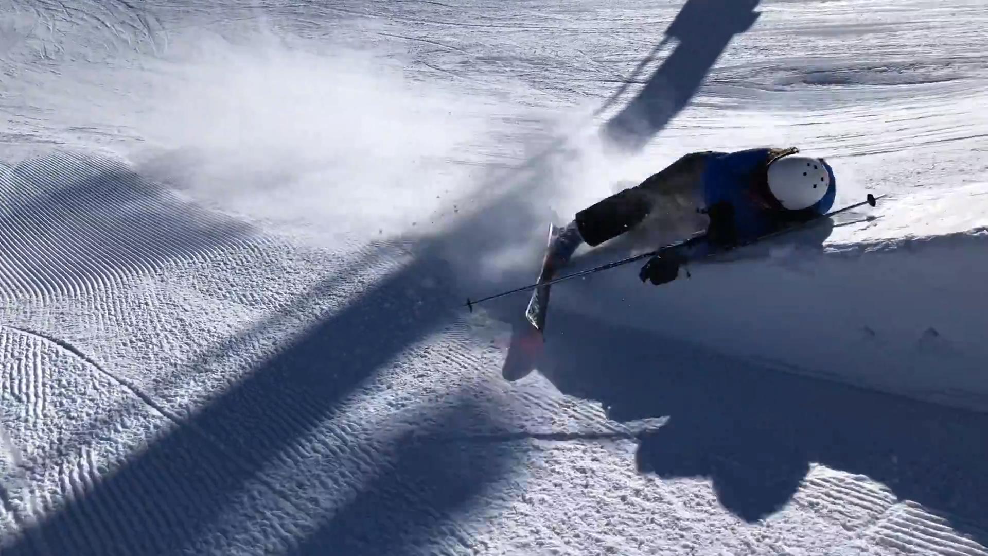 Girl Fails While Skiing as Her Feet Gets Stuck on Snowboard. | Jukin ...