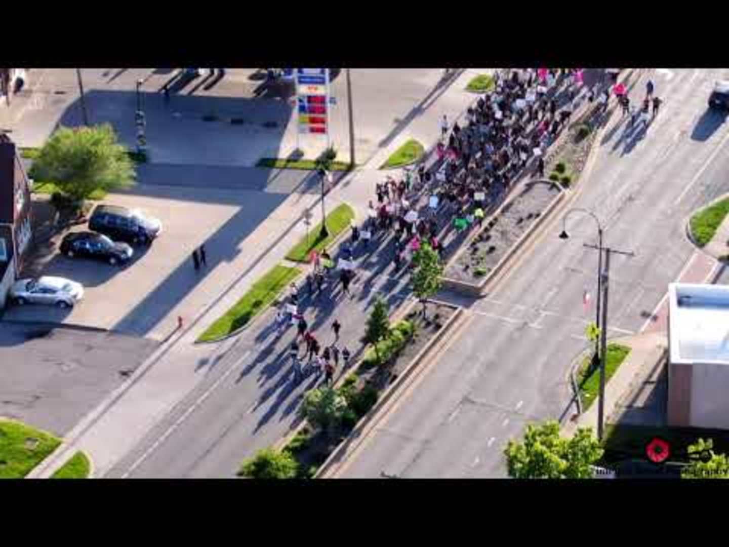 Protesters March Peacefully Through Streets of Michigan City During ...