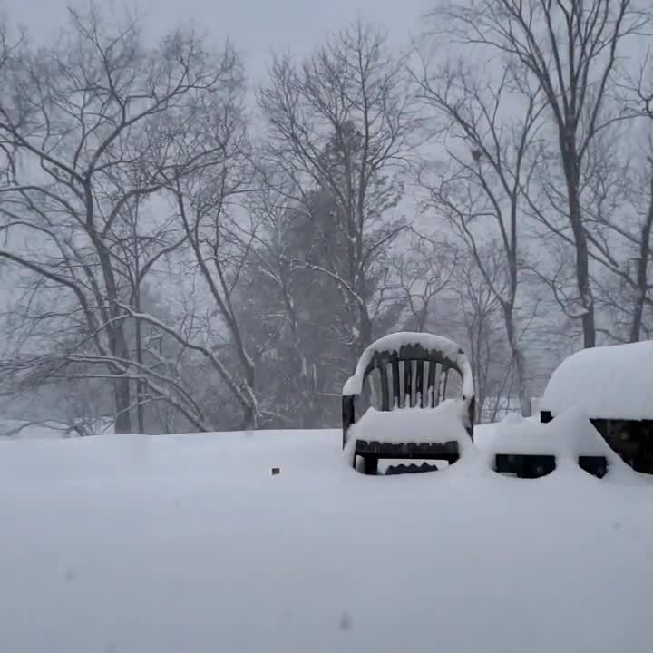 Northeaster Storm in New York Causes Heavy Snowfall and Buries Furniture Under Snow | Jukin ...
