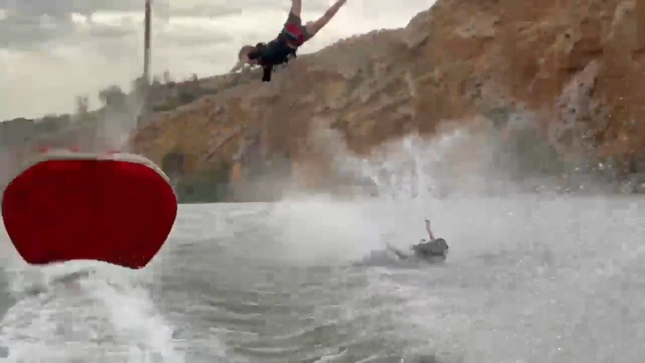 Kids Fall Into Water While Riding On an Inflatable Tube | Jukin Licensing