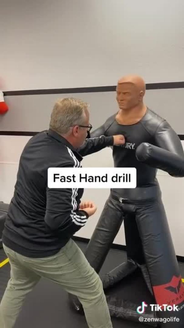 Man Demonstrates Fast Hand Martial Arts Movement On a Dummy | Jukin ...