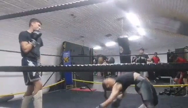 Boxer Bends Backwards Weirdly and Avoids Falling | Jukin Licensing