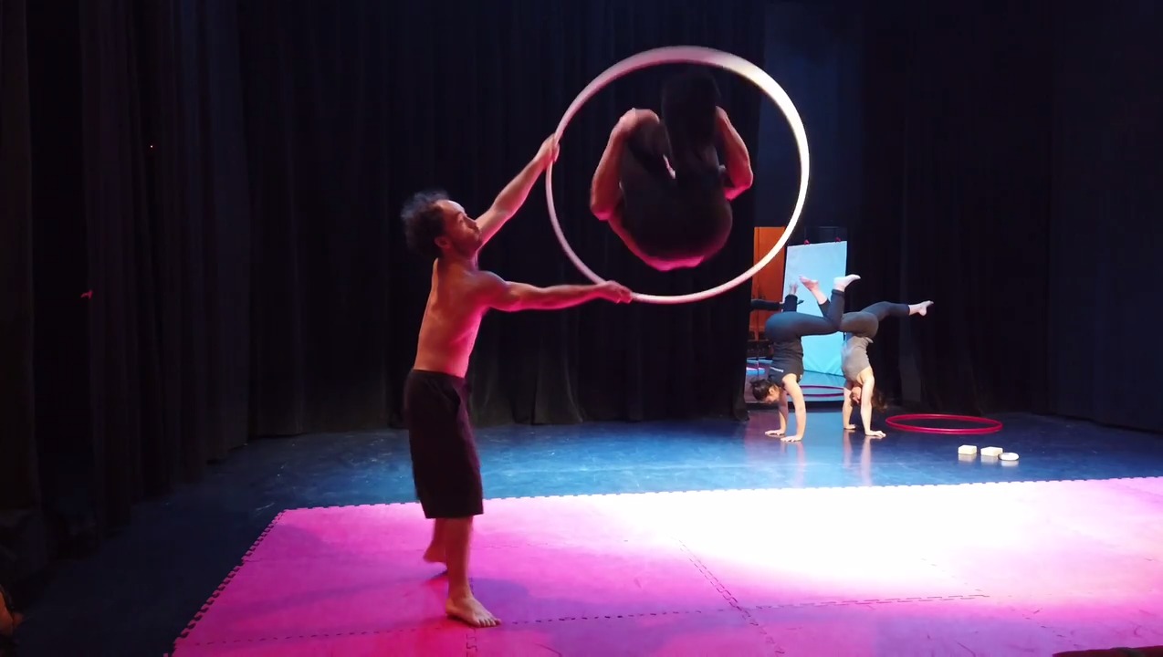 Guy Performs Tricks While Jumping Through Hula Hoop | Jukin Licensing