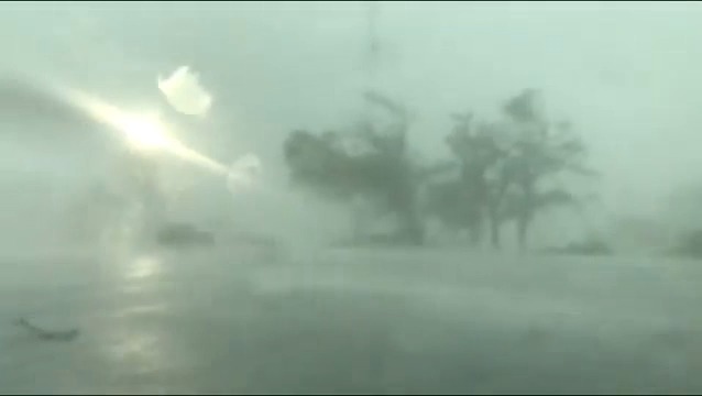 Terrible Thunderstorm Makes Uprooted Tree Branches And Debris Fly ...