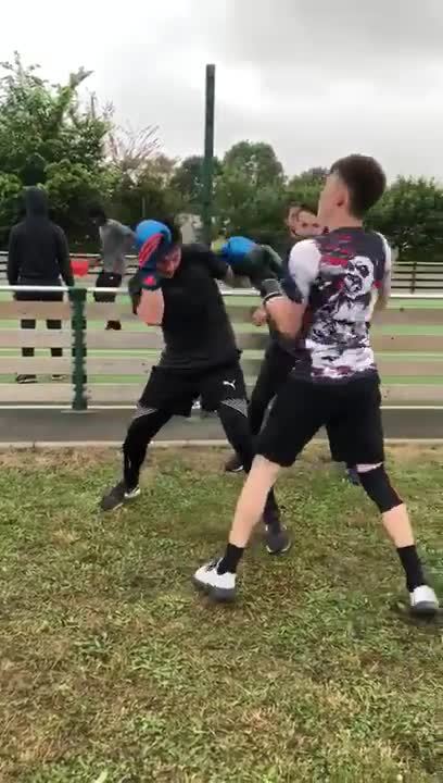 Guy Falls Hard On Attempting To Catch a Ball While Practising Behind a ...