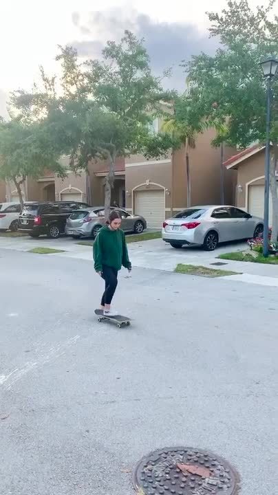 Girl Falls Face First On the Street While Attempting To Ride a ...