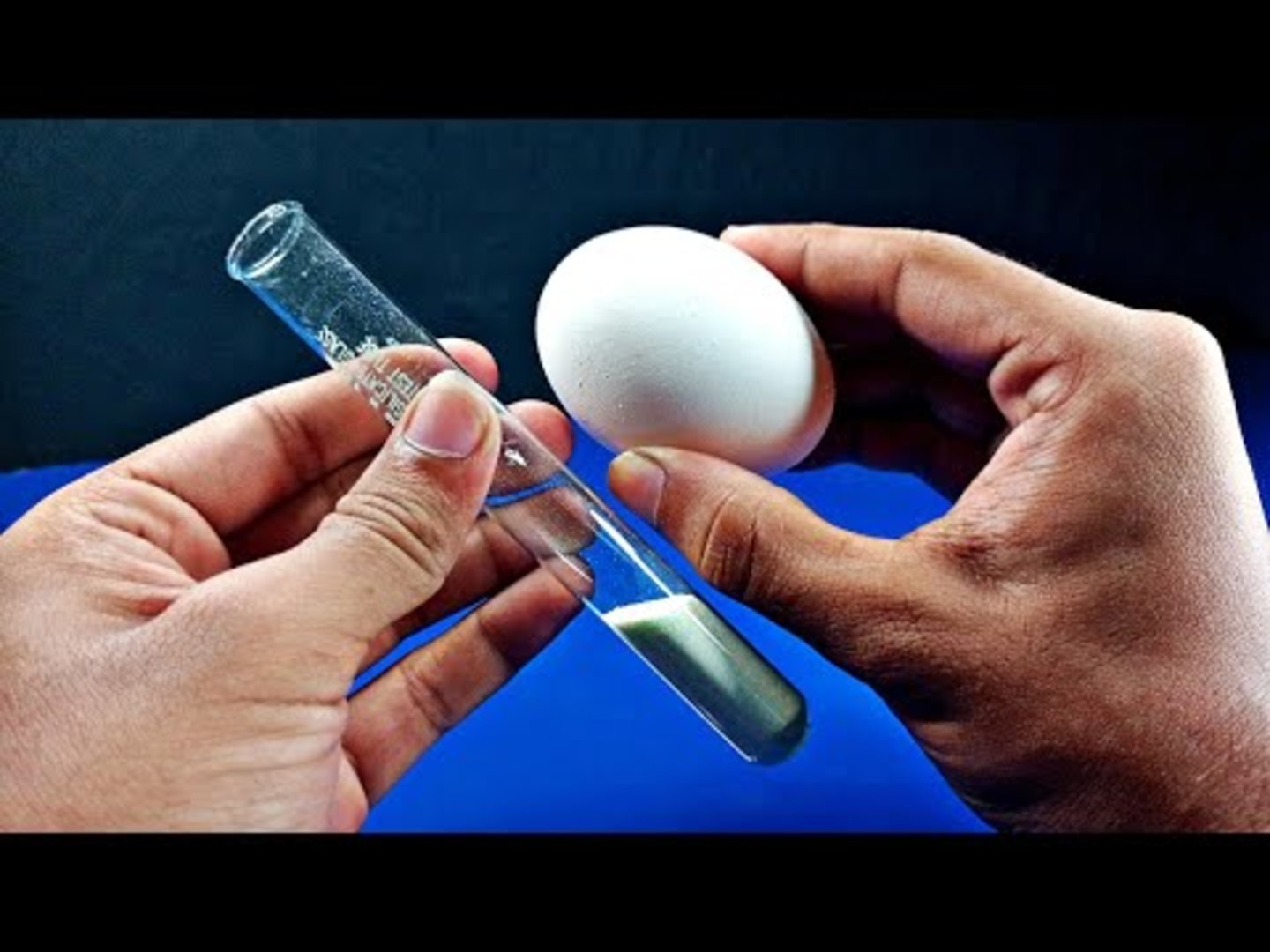 Person Performs Experiment With Antacid Powder and Egg | Jukin Licensing