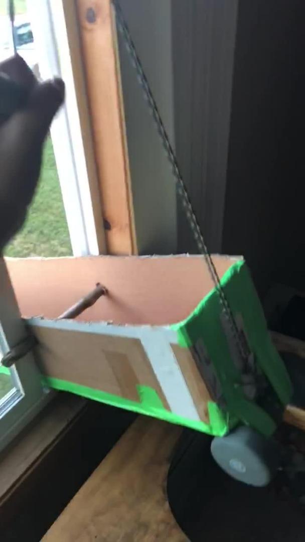 Person Creates DIY Inclined Plane To Distribute Halloween Candies ...