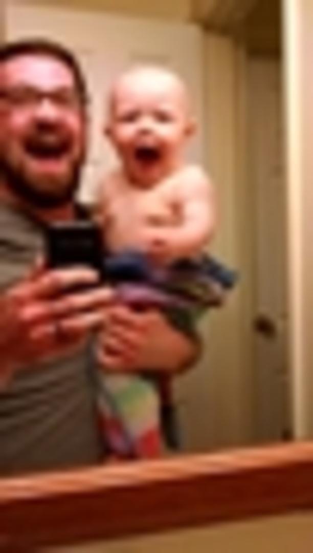 Dad Teaches Baby How to Scream | Jukin Licensing