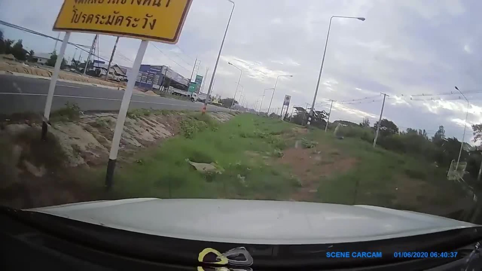 Biker's Sudden Lane Change Causes Unexpected Swerve | Jukin Licensing