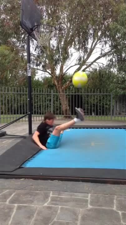 Basketball Trampoline Dunk Fail | Jukin Licensing
