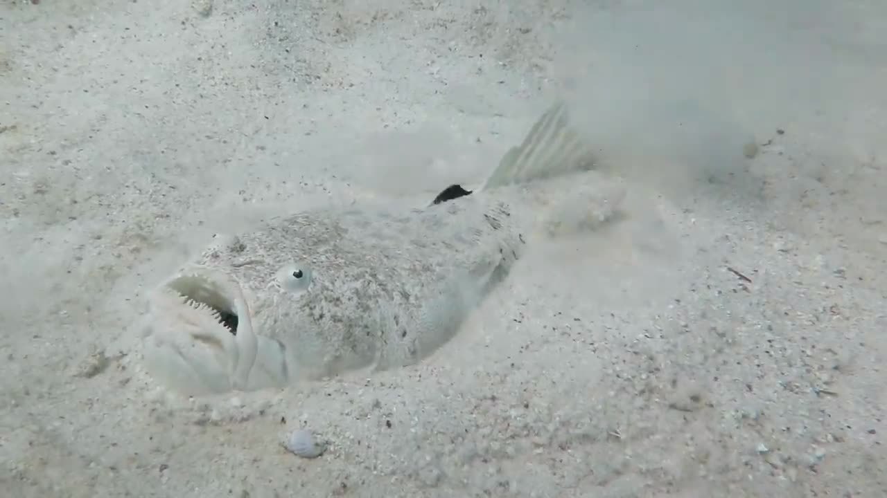 Rare Encounter with Poisonous Stargazer Fish | Jukin Licensing