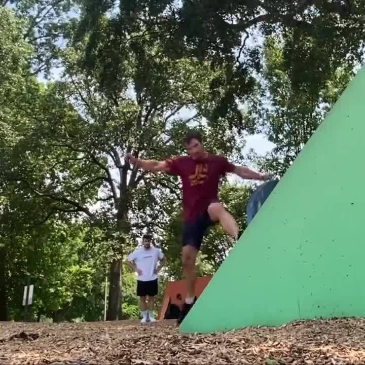 Man Performs Perfect Flips After Failed Attempt | Jukin Licensing