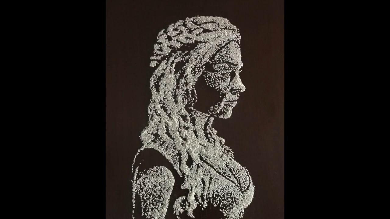 Artist Creates Portrait of Famous Fictional Character Using Rice Grains ...