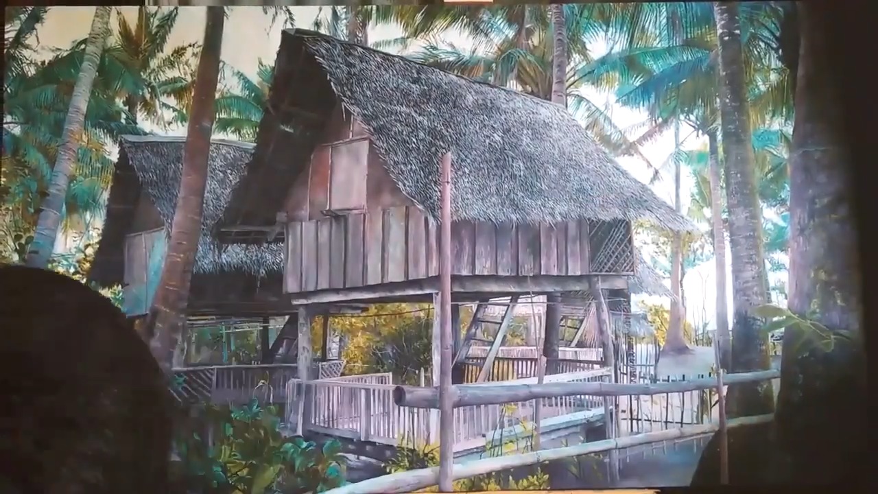 Artist Paints Hut on Acrylic Medium | Jukin Licensing