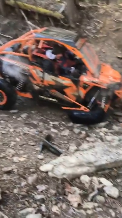 ATV Suspension Smashed After Flying Off Waterfall | Jukin Licensing