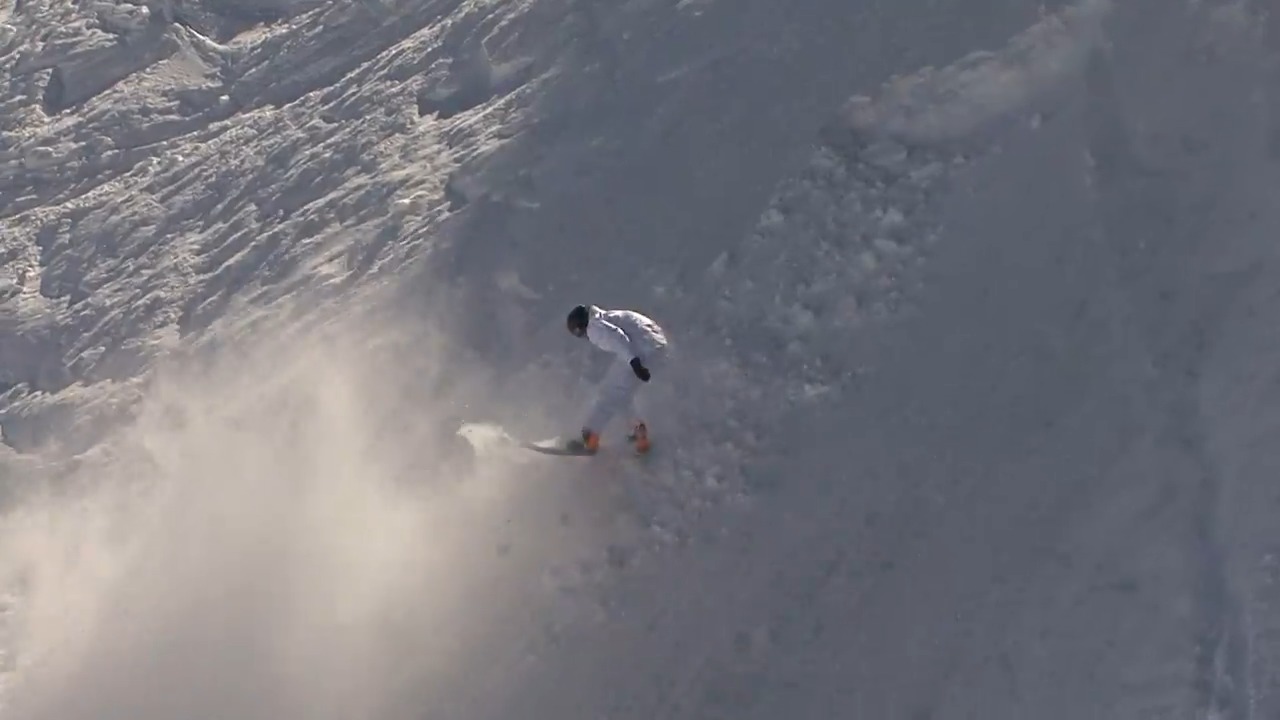 Snowboarder Continues To Slide Downhill After Falling Off Cliff | Jukin ...