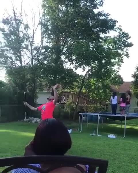 Guy Successfully Performs Three-Baton Toss Walkover | Jukin Licensing