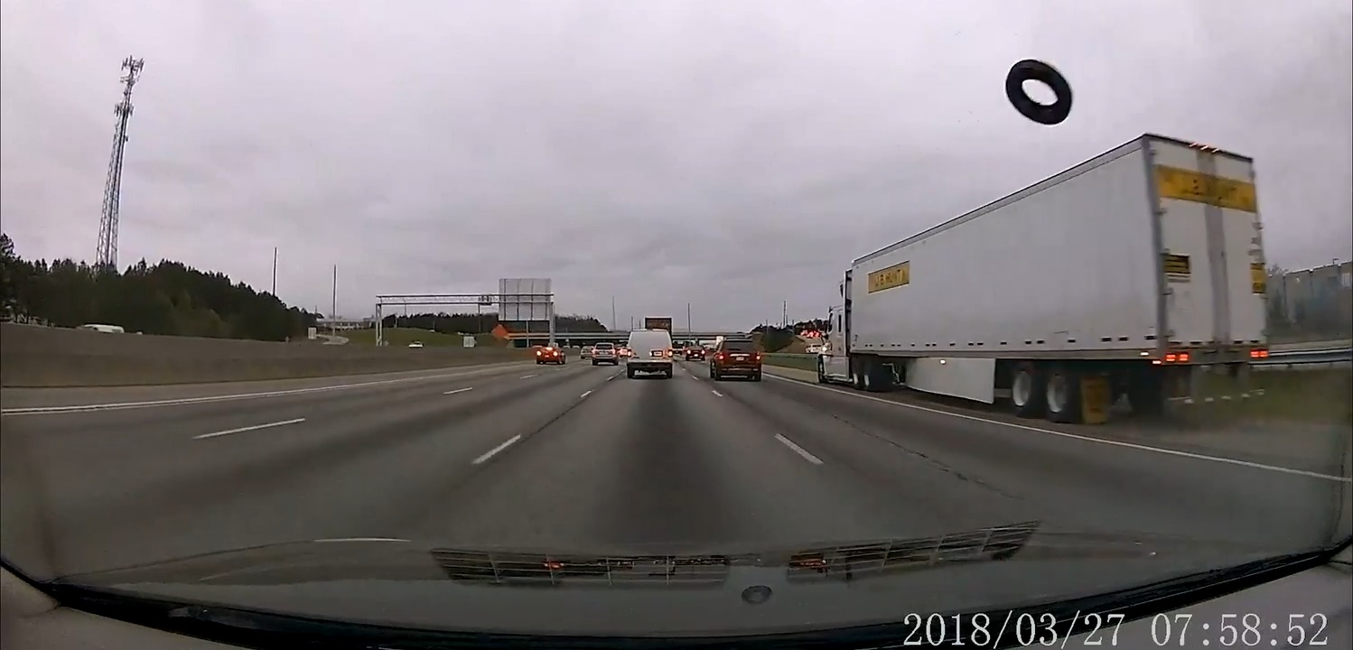 Semi-Truck's Tire Explodes Amidst Road | Jukin Licensing