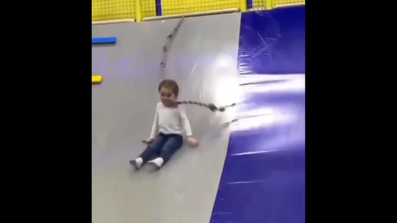 Toddler's Neck Gets Entangled in Rope While Sliding Off Bouncy | Jukin ...